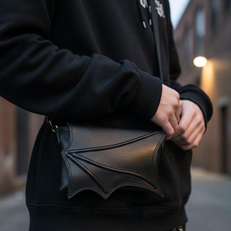 Bat Wing Messenger Bag - Etsy