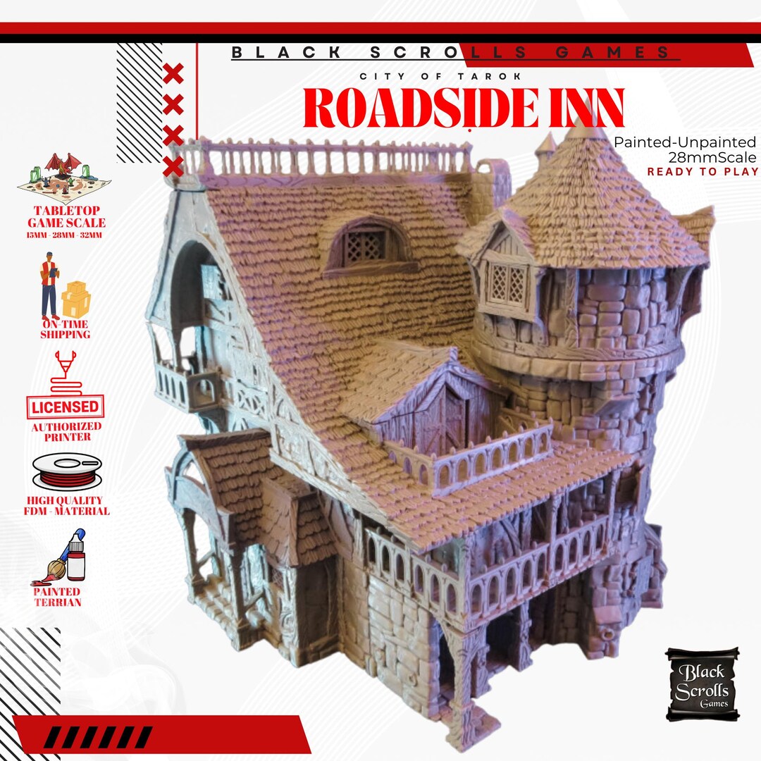 Roadside Inn - Building & Ruins - Fantasy Terrain - Tabletop Scenery ...