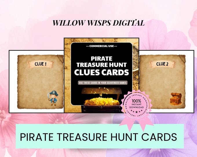 Indoor and Outdoor Pirate Treasure Hunt | Birthday Treasure Hunt ...