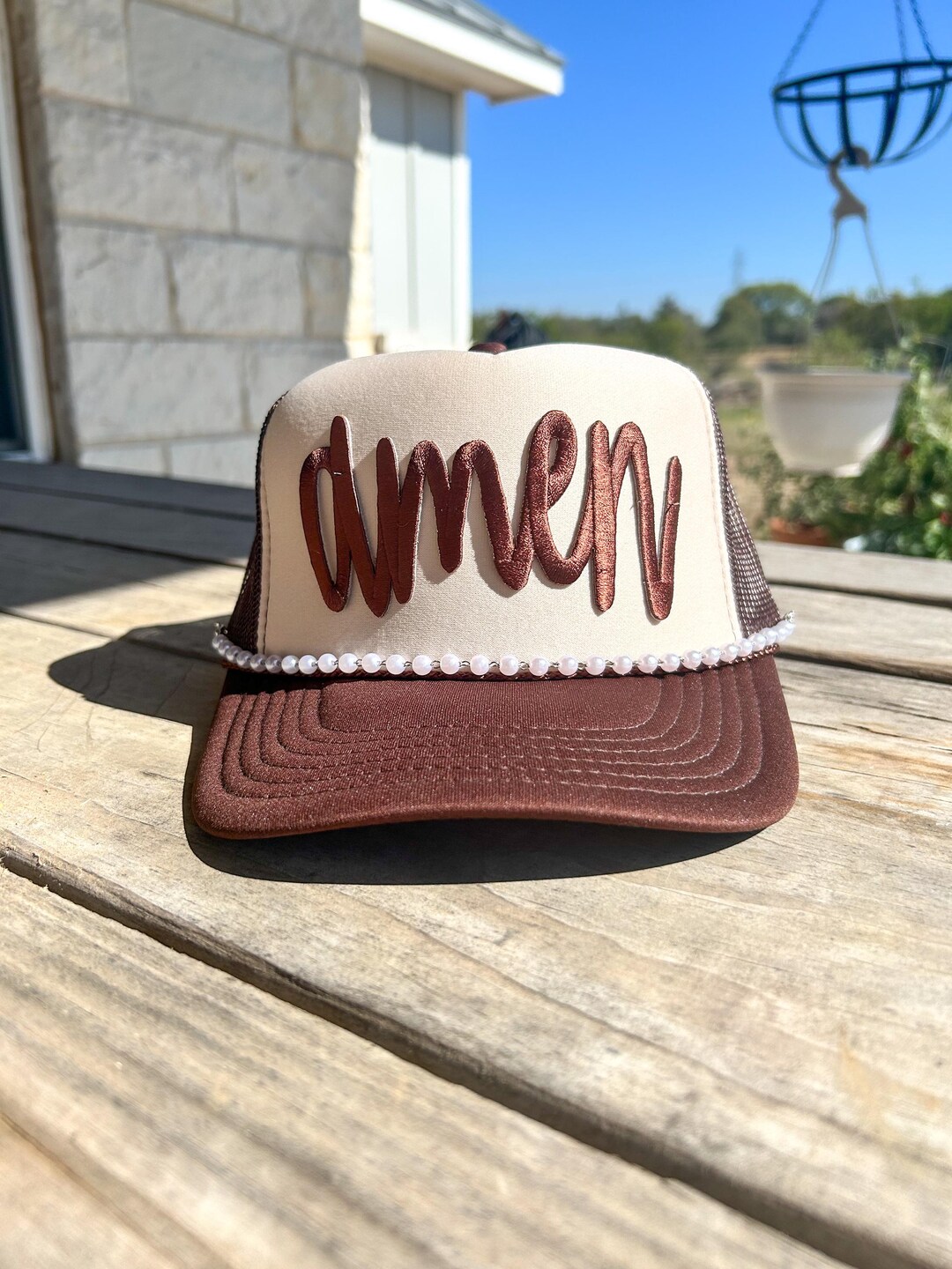 Amen Patch - Brown, Trucker Hat - Etsy