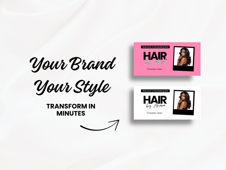 Hair Acuity Scheduling Template Canva Editable Digital Download ...