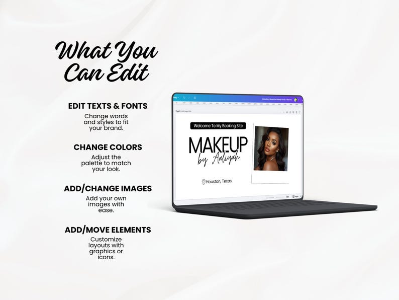 Acuity Makeup Template Acuity Makeup Booking Template Editable Makeup ...