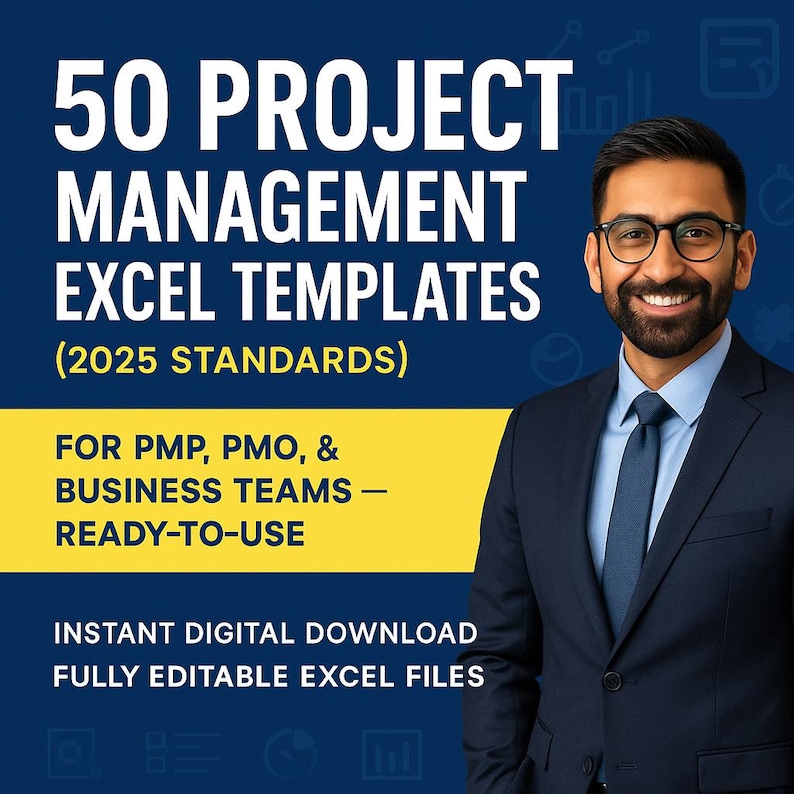 50 Project Management Excel Templates: PMP Tools (digital Download) - Etsy
