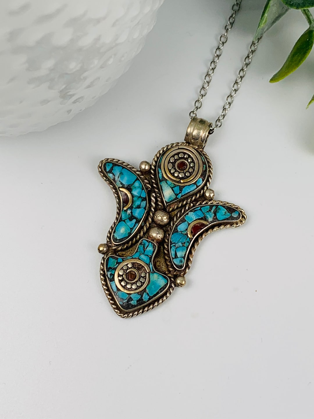 Unique Tribal Ethnic Genuine Handmade in Tibet Brass Lapis Lazuli ...