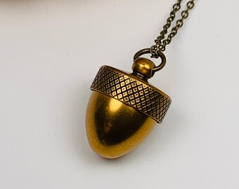 Acorn Locket - Etsy