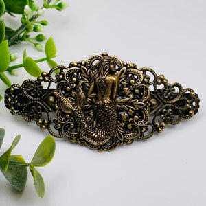 Antique Brass Nautical Mermaid Hair Clip/barrette - Etsy
