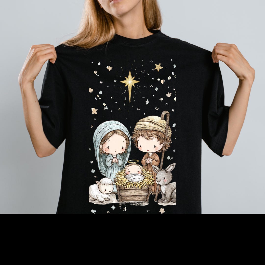 Nativity PNG, Cute Christmas Nativity Scene, Baby Jesus Mary Joseph ...