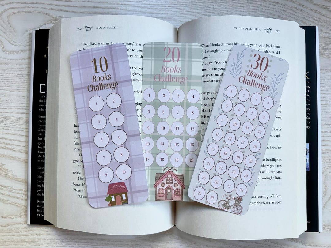 Bookmarks Books Challenge, Book Clubs, Reading Tracker | Cottagecore ...