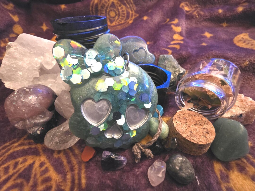 Mystical Curio Box: Handcrafted Resin Art, Crystals & Witchy Trinkets ...