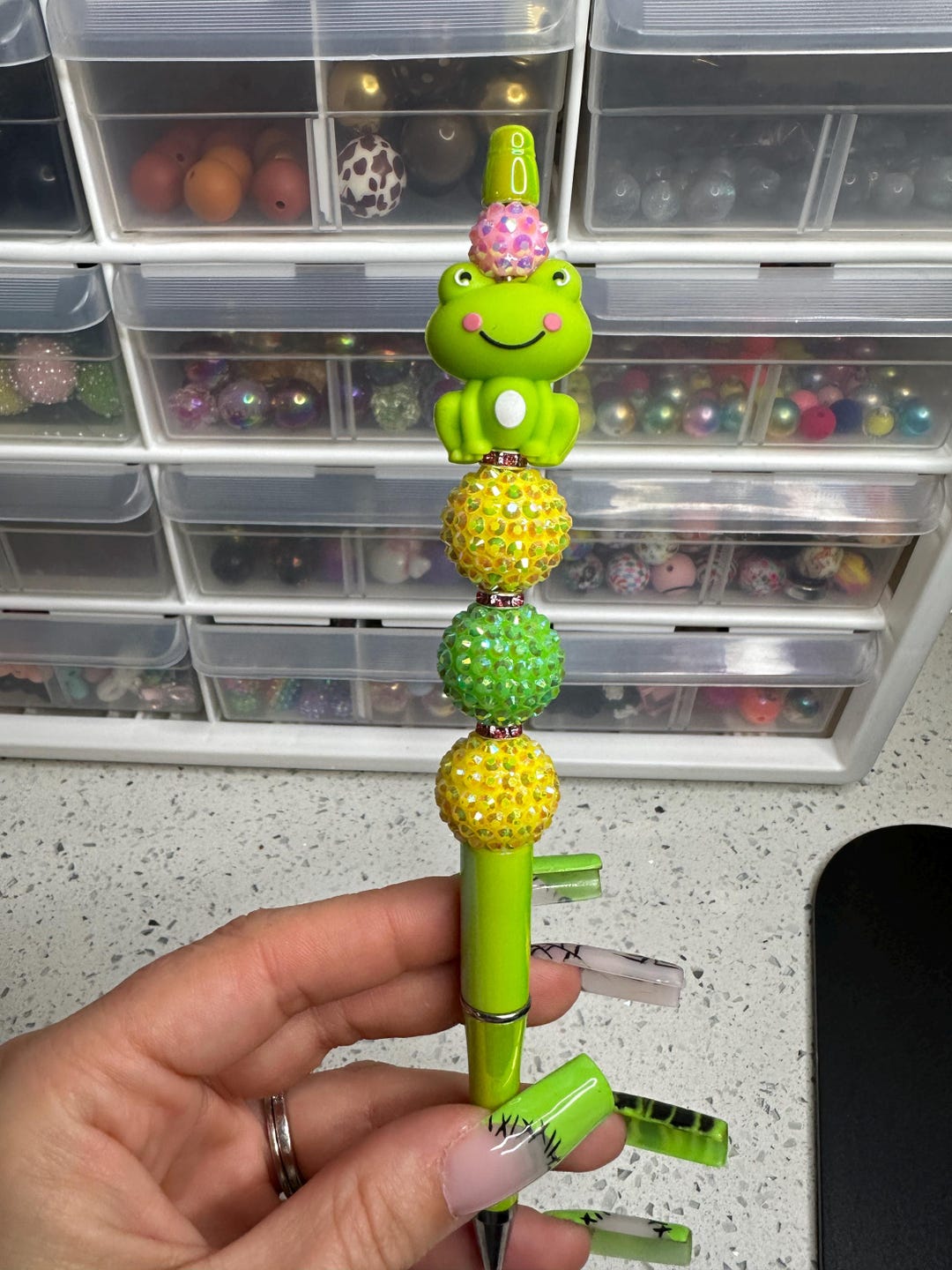 Frog Beaded Pen - Etsy