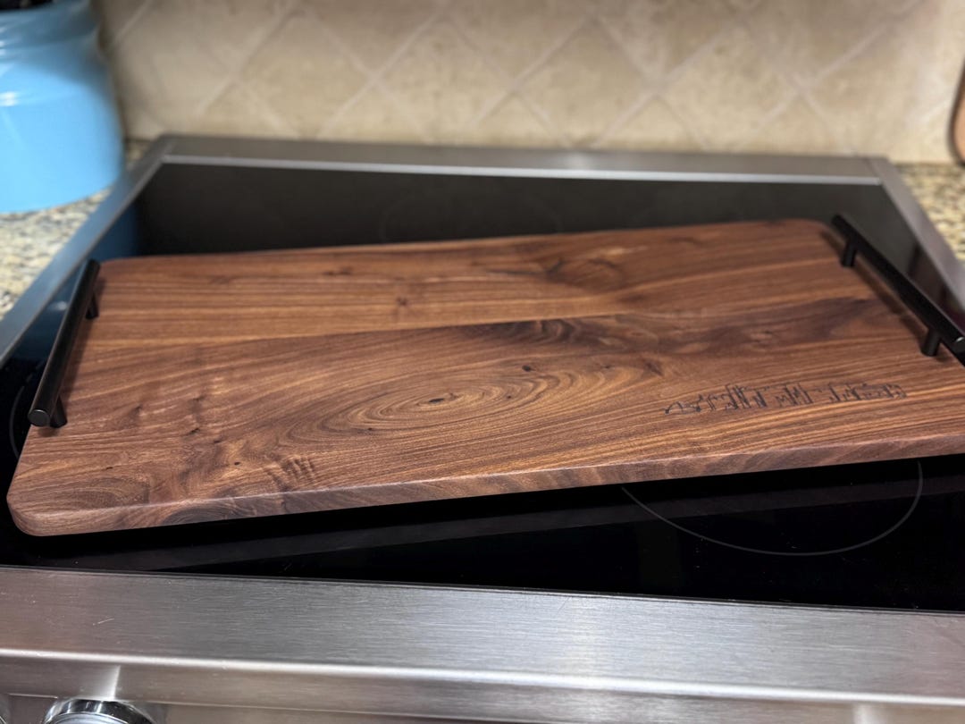Extra Large Charcuterie Board: Handmade Wood Serving Platter, Walnut - Etsy