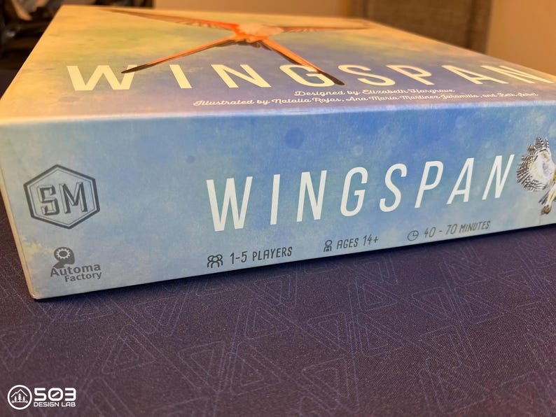 Wingspan Card Box With Magnetic Lid - Etsy