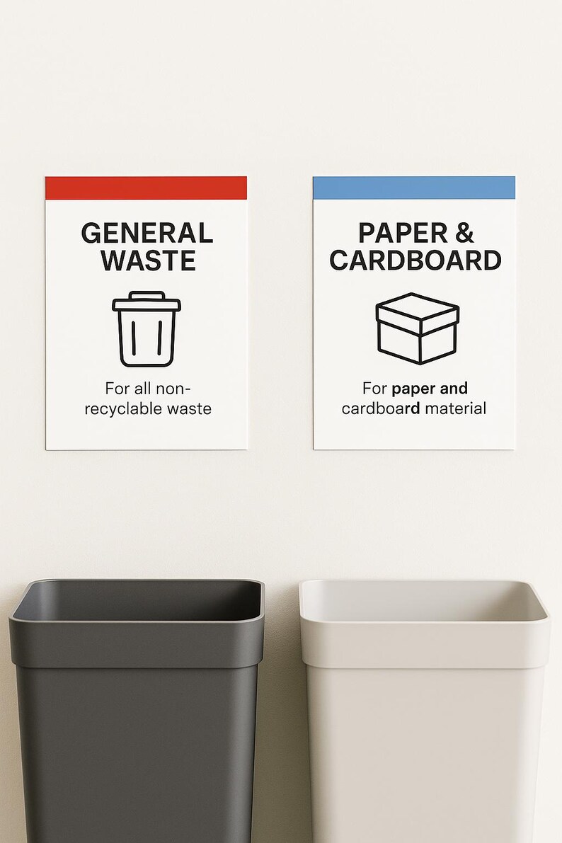 General Waste Printable Sign | Workplace Waste Management Poster ...