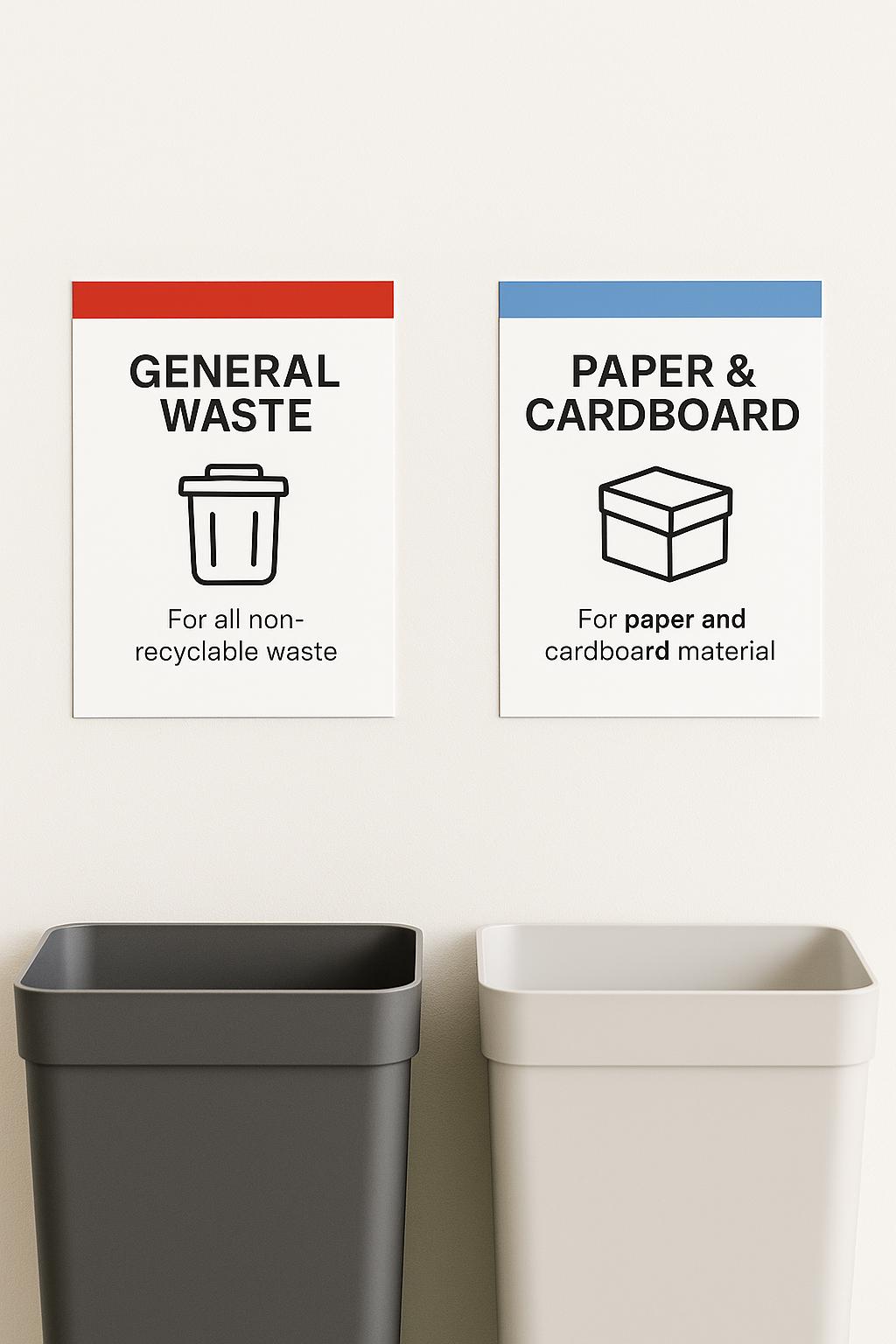 General Waste Printable Sign | Workplace Waste Management Poster ...