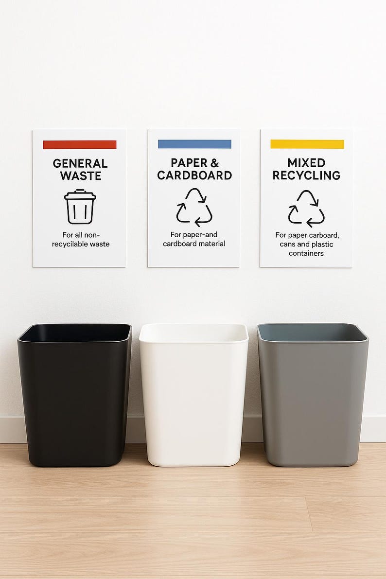 General Waste Printable Sign | Workplace Waste Management Poster ...