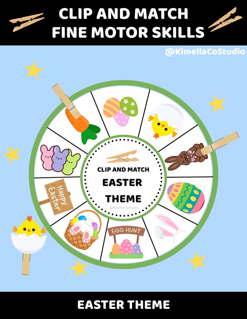 Easter Fine Motor Activity – OT Printable for Preschool & Early ...
