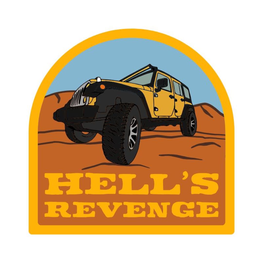 Hells Revenge Moab Jeep Trail Sticker - Etsy