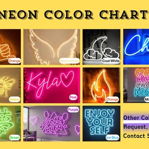 Energy Flows Where Focus Goes Neon Sign, Home Decor LED Light Sign ...