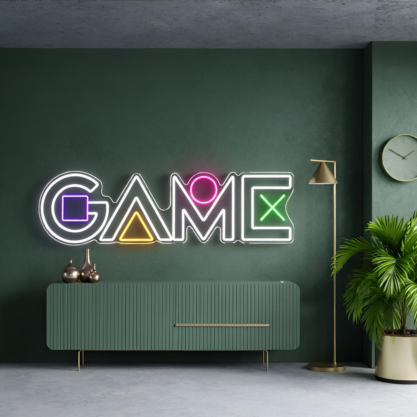 Custom Game Room Neon Sign, Boy Bedroom Game Zone Neon Sign, Gamer Led ...