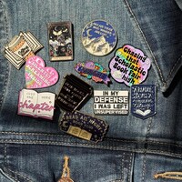 Cute Bookish Pins - Set of 5 - Etsy