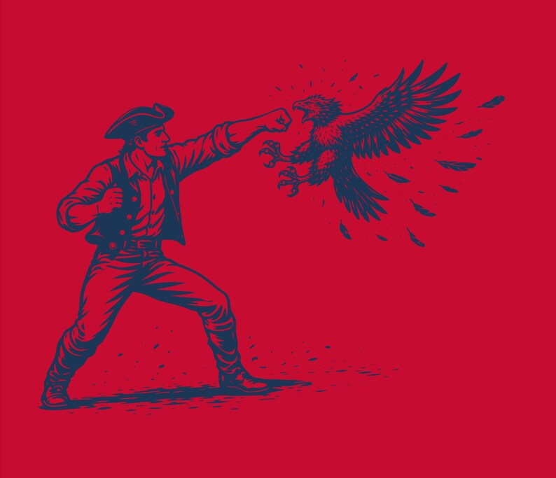 Patriot Hawk Rivalry SVG Football T-shirt Printable Vector Art - Etsy