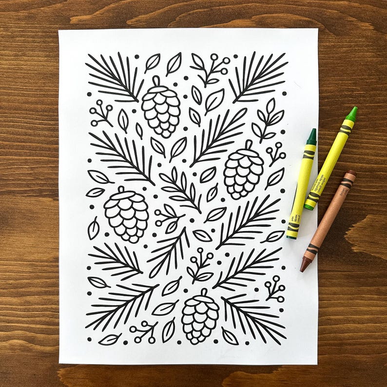 Fall Woodland Animals Coloring Pages: 70 Autumn Designs (digital ...