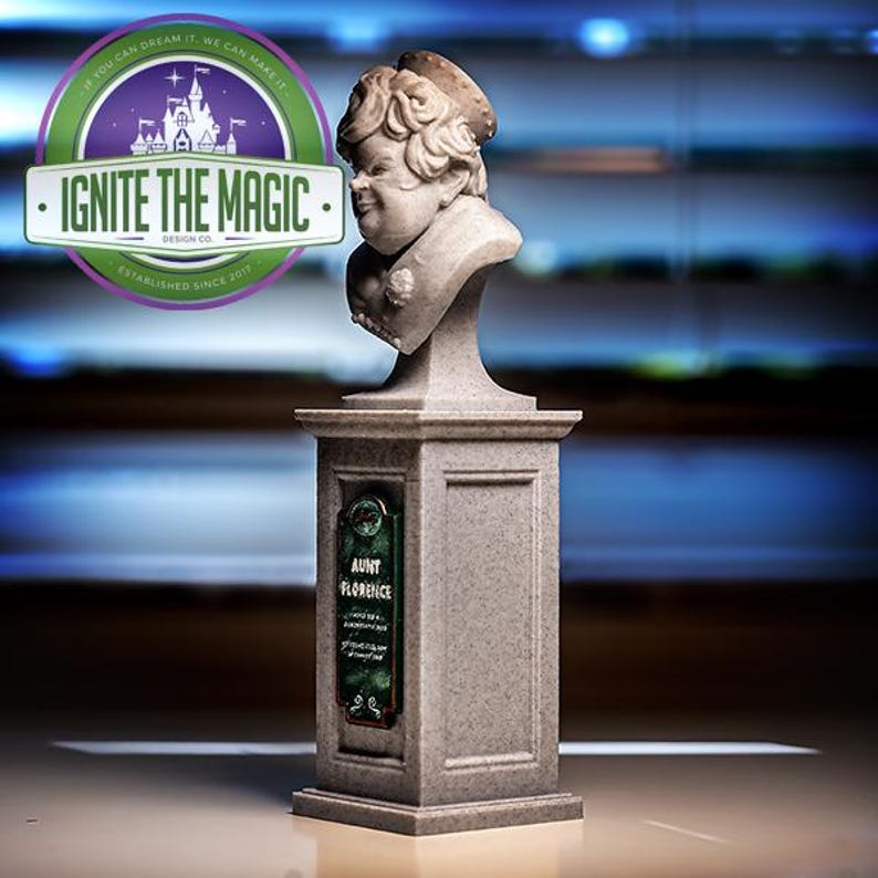 Haunted Mansion Queue Busts 3D Replica Dread Family - Etsy