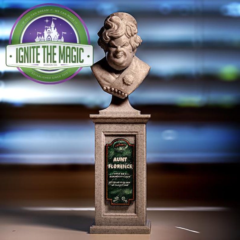 Haunted Mansion Queue Busts 3D Replica Dread Family - Etsy