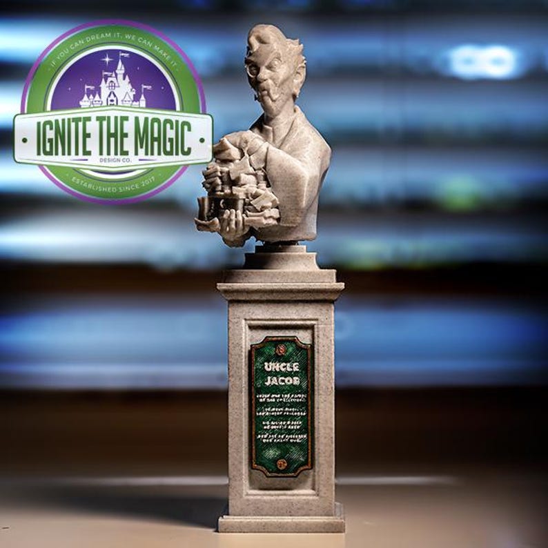 Haunted Mansion Queue Busts 3D Replica Dread Family - Etsy
