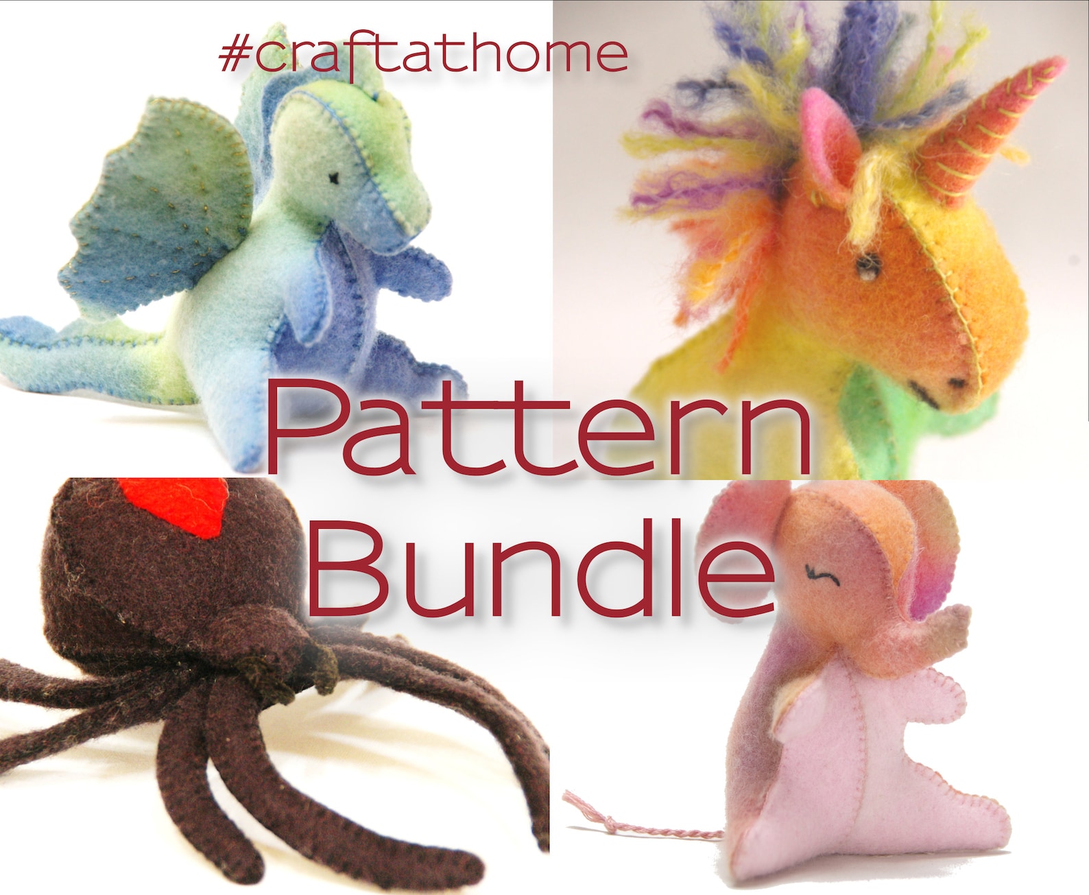 Sewing Pattern Bundle Make Your Own Felt Toys Instant - Etsy Canada