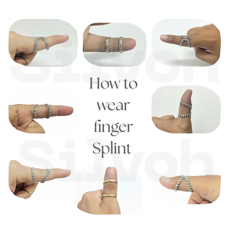 Adjustable Silver Splint Ring, Arthritis PIP DIP Joint Support - Etsy