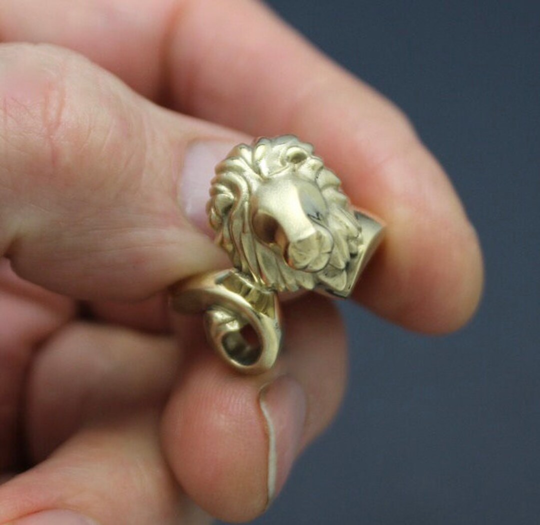 Safari Lion Ring, Bronze - Etsy