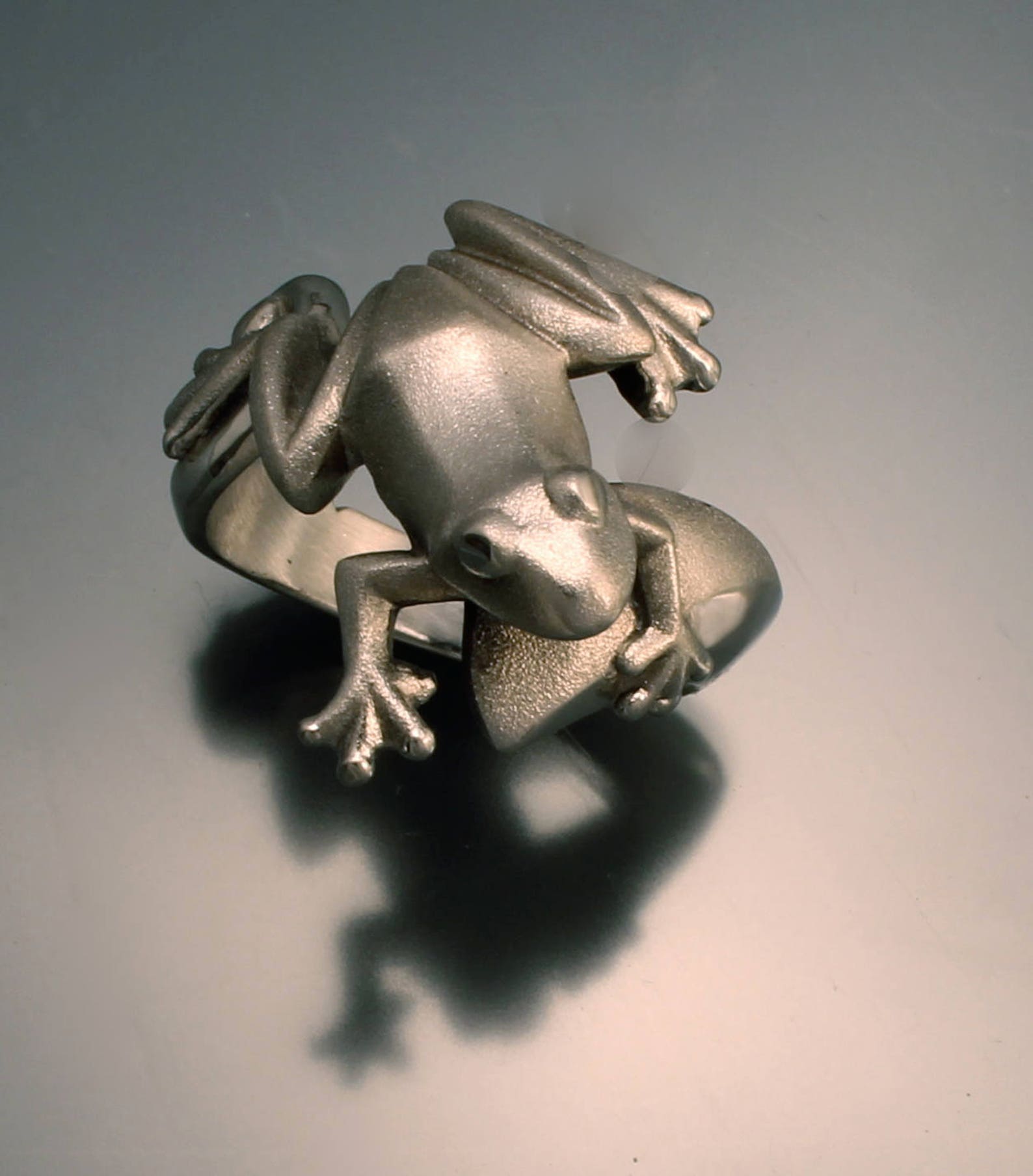 Frog Ring Silver - Etsy