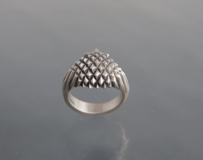Hedgehog Ring Silver - Etsy Australia