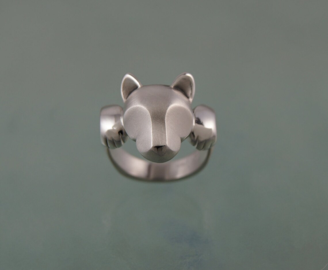 Sterling Leaping Puma Ring - Etsy