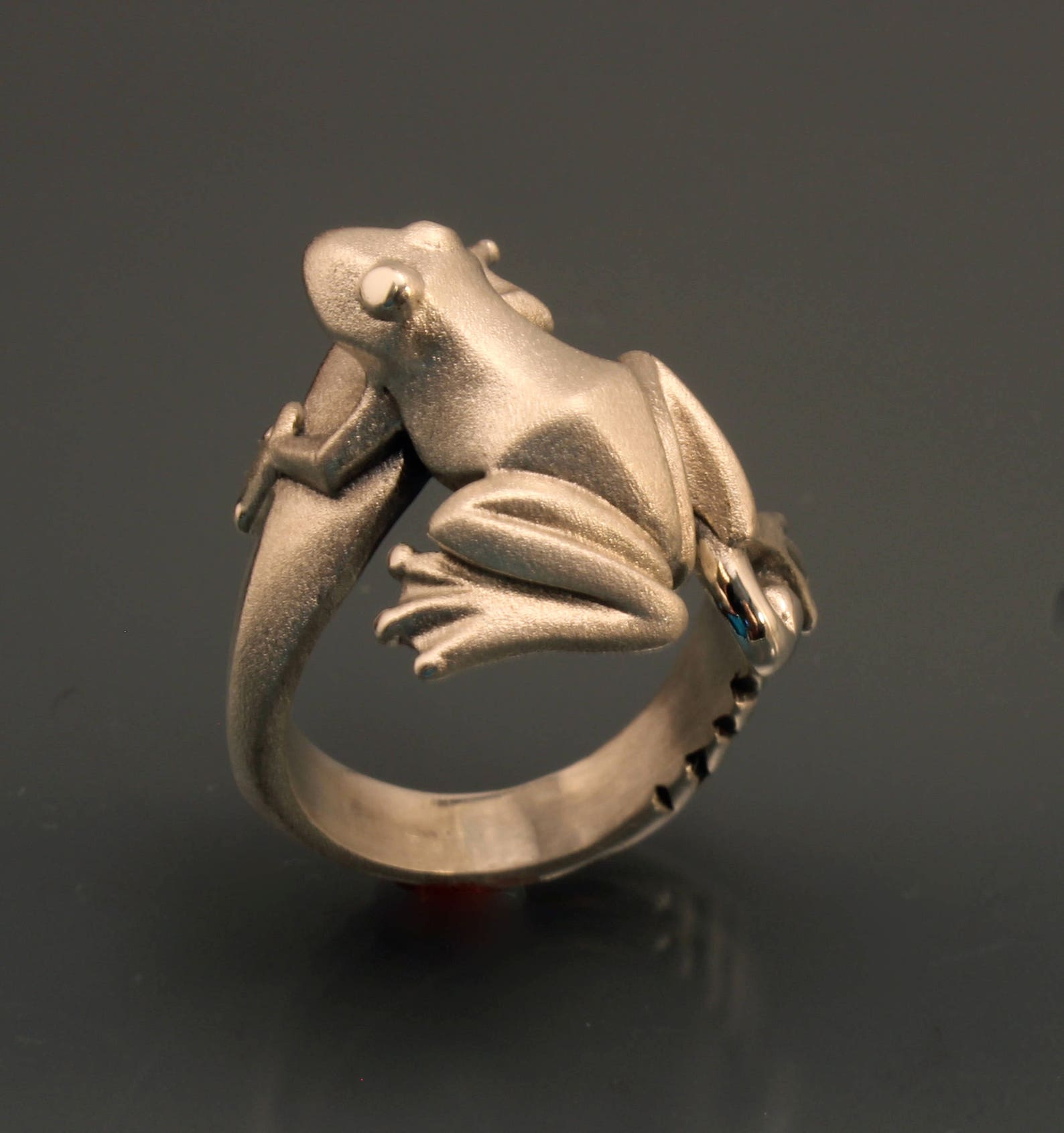 Frog Ring Silver - Etsy