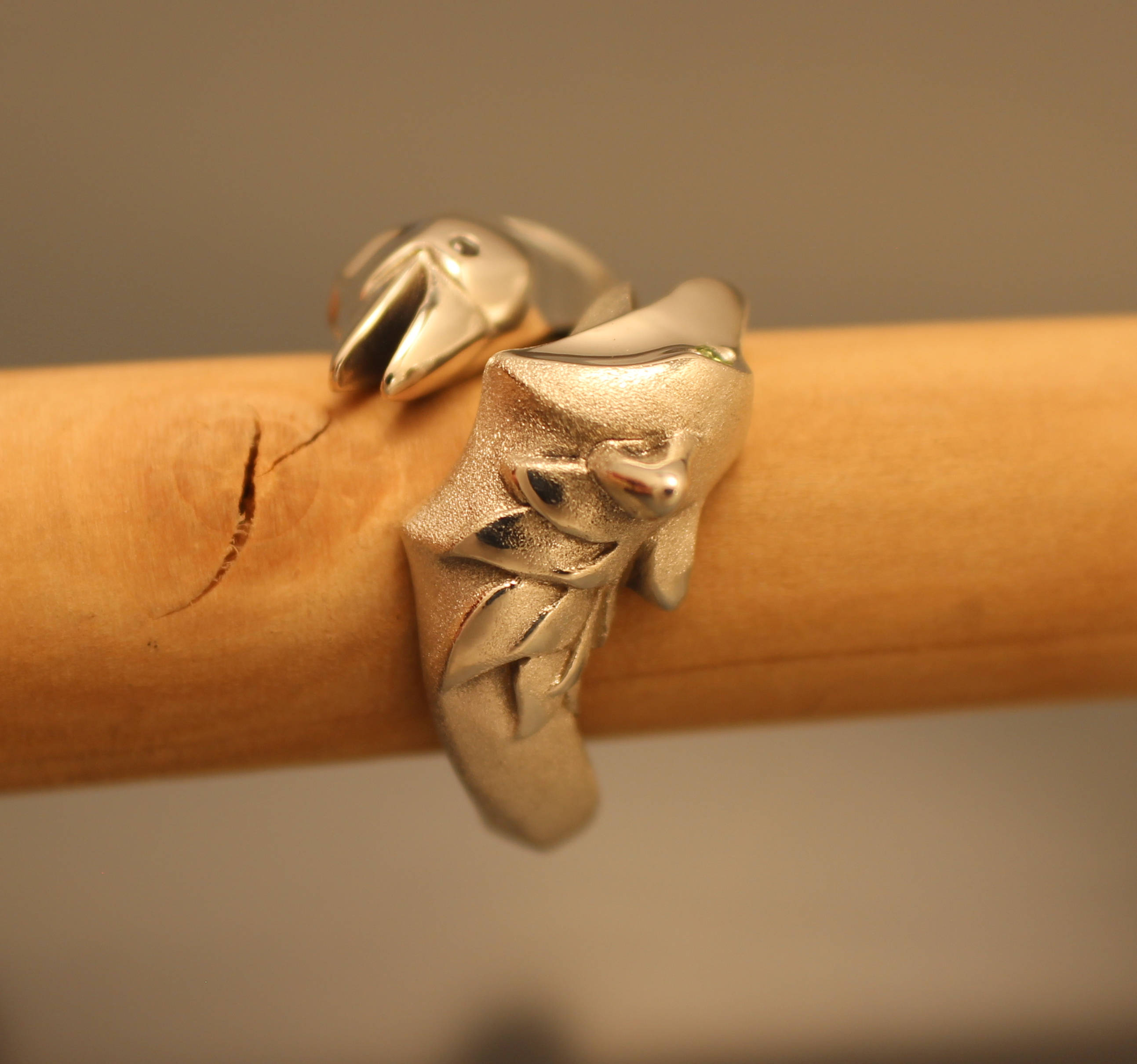 Raven/wolf Silver With Diamond Eyes - Etsy