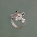 Leaping Puma Ring With Diamond Eyes, Pick Your Color - Etsy