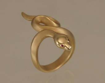 Bronze Snake Ring - Etsy