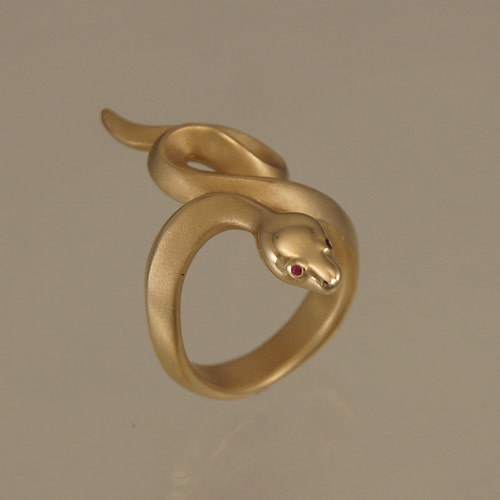 Boa Snake Ring Silver - Etsy