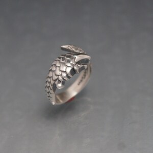 Pangolin Ring, Silver - Etsy