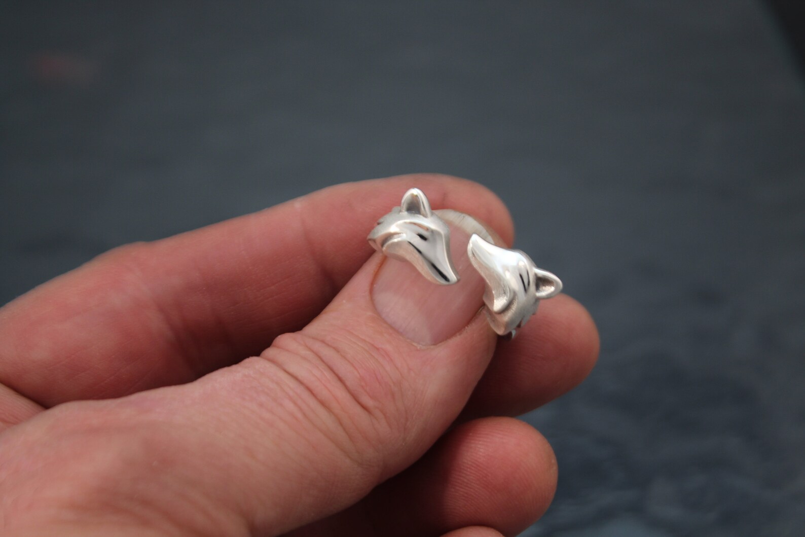 Double Fox Ring - Etsy