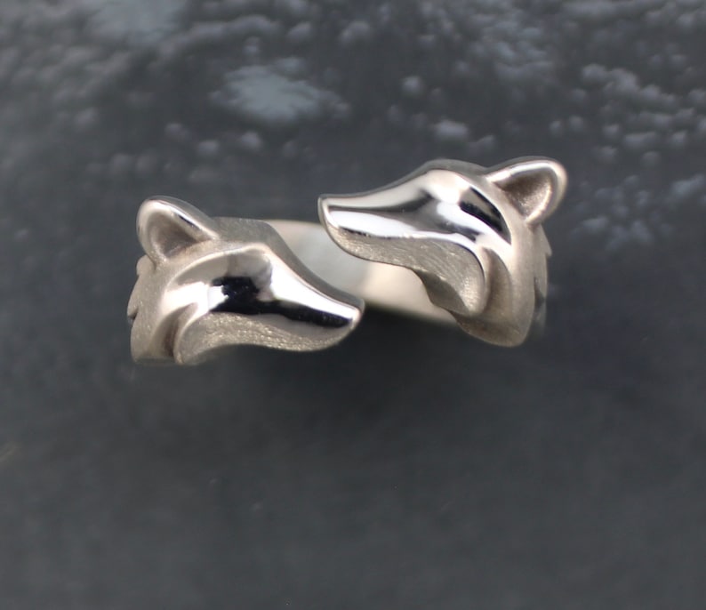 Double Fox Ring - Etsy