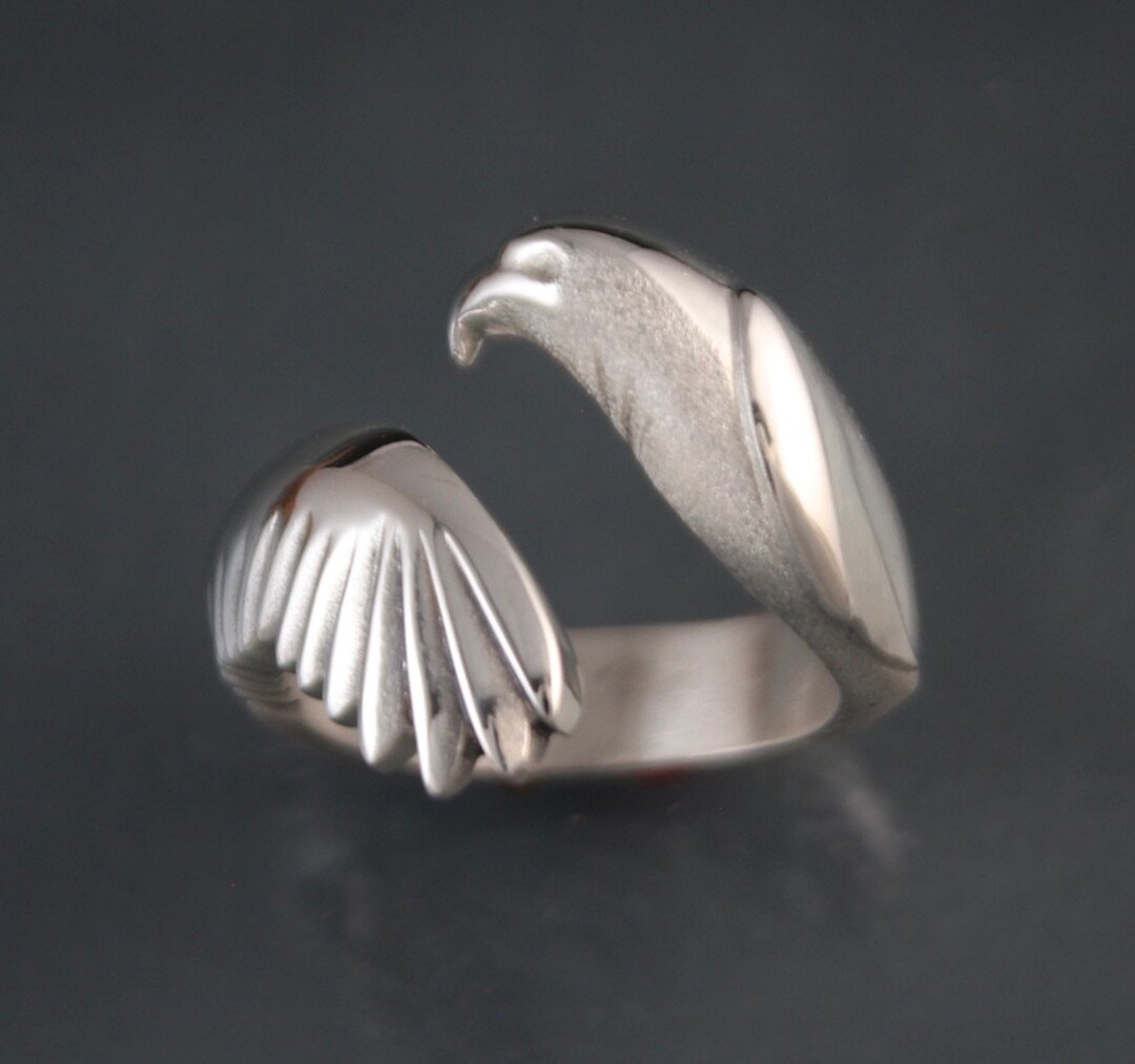 Buzzard Hawk. Ring, Silver - Etsy