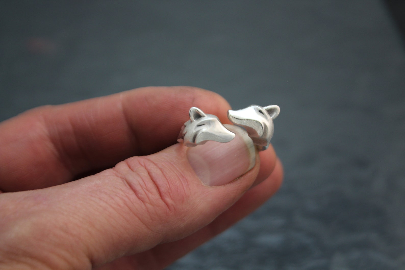 Double Fox Ring - Etsy