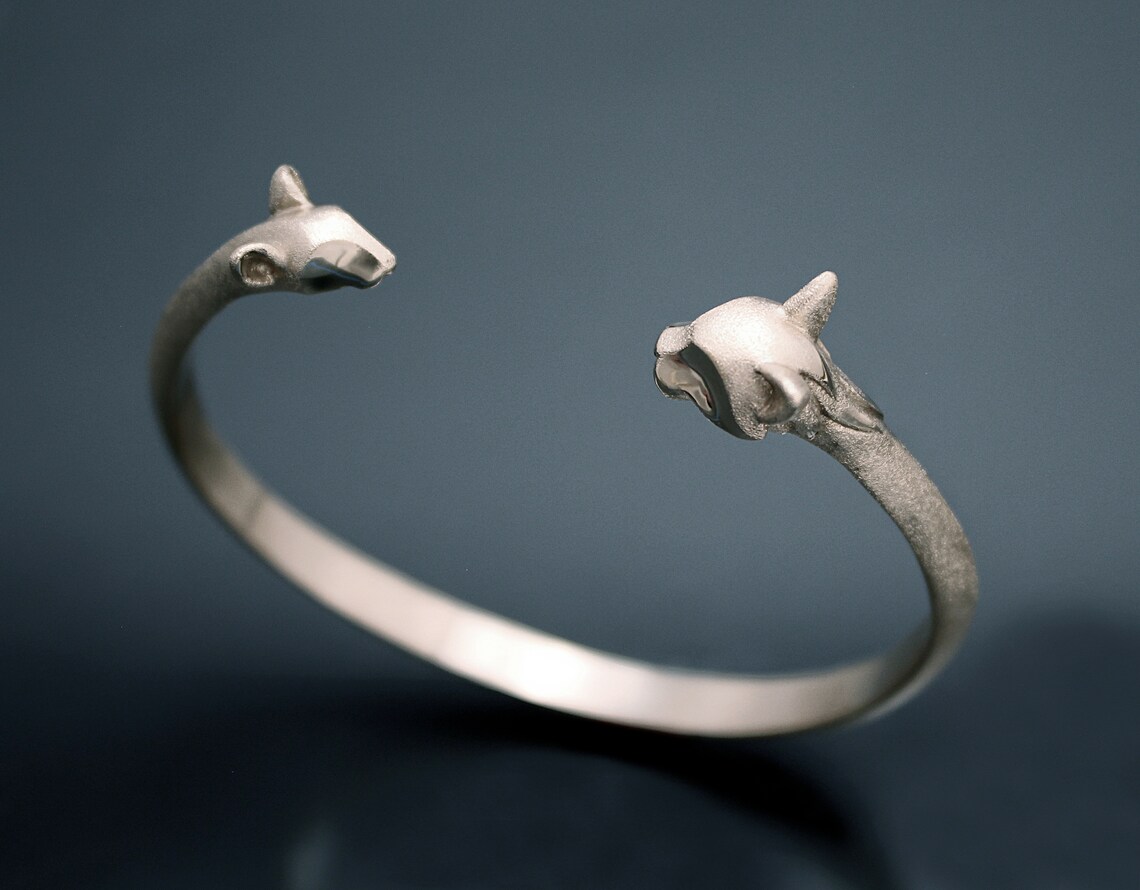 Cat and Mouse Bracelet Silver - Etsy