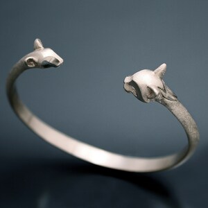 Cat and Mouse Bracelet Silver - Etsy