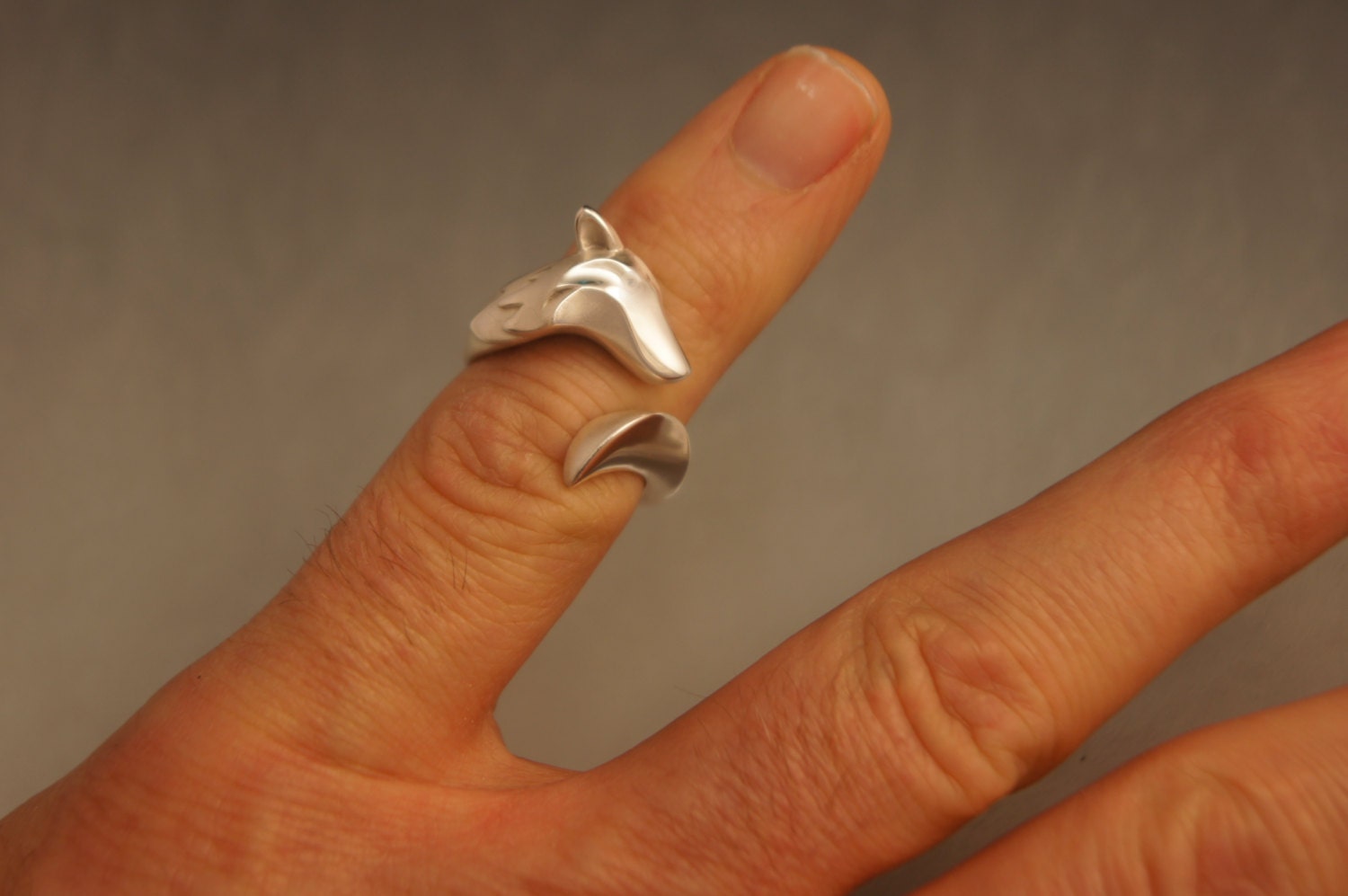 Timber Wolf Ring. Silver - Etsy UK