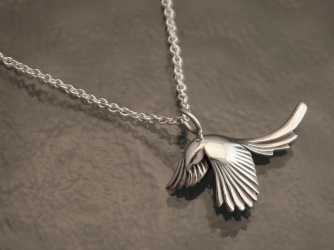Magpie Pendant, Silver With Chain - Etsy