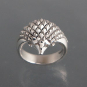 Hedgehog Ring Silver - Etsy